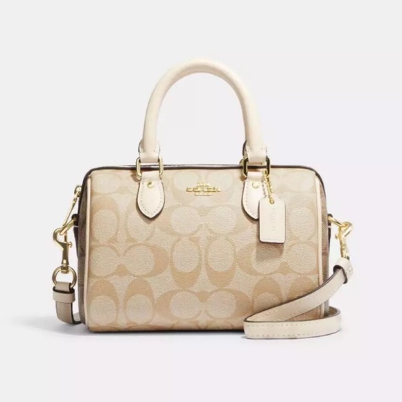 Coach | Bags | Coach Mini Rowan Crossbody In Signature Canvas | Poshmark